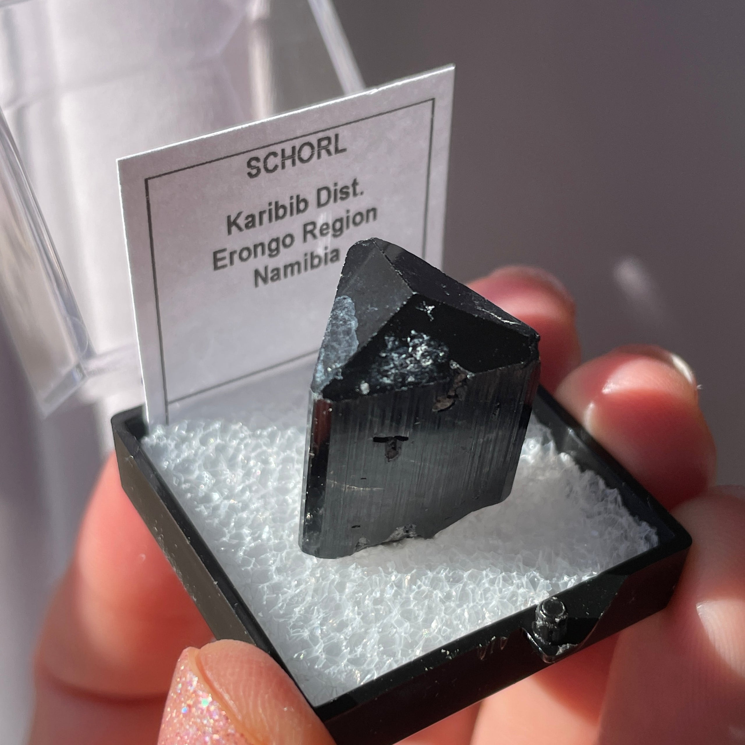 Schorl - Gem Black Tourmaline, Mercedes Benz Termination, Thumbnail ...
